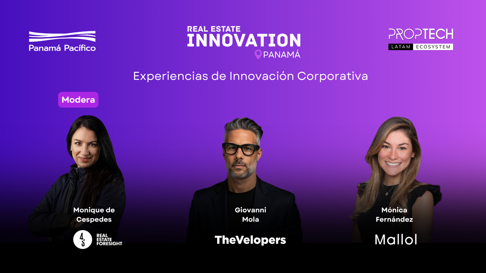 Panel Innovación corporativa - REInn Panamá - Proptech Latam Connection